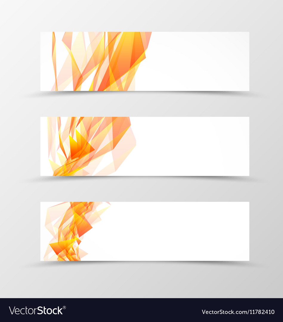 Set of header banner digital design Royalty Free Vector