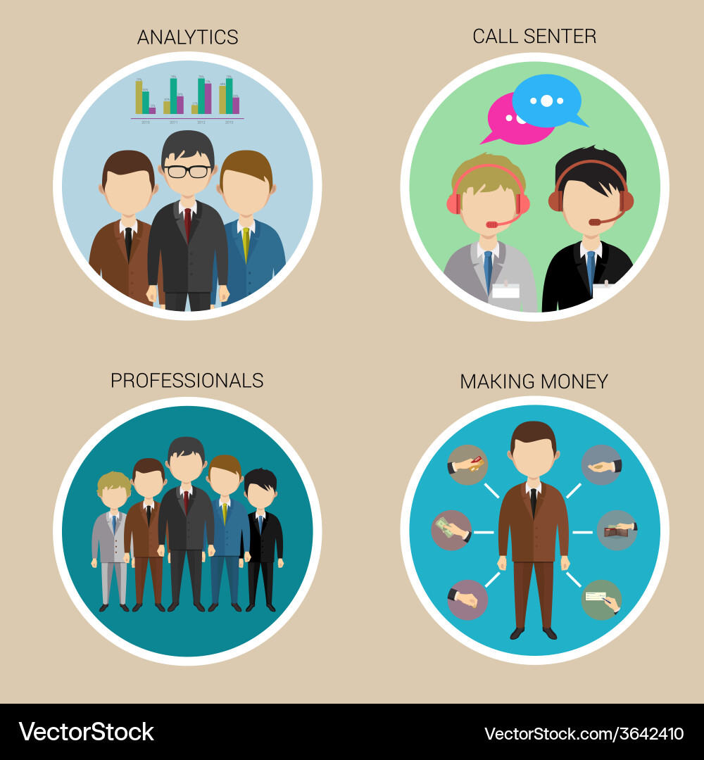 Variety human resource icons Royalty Free Vector Image