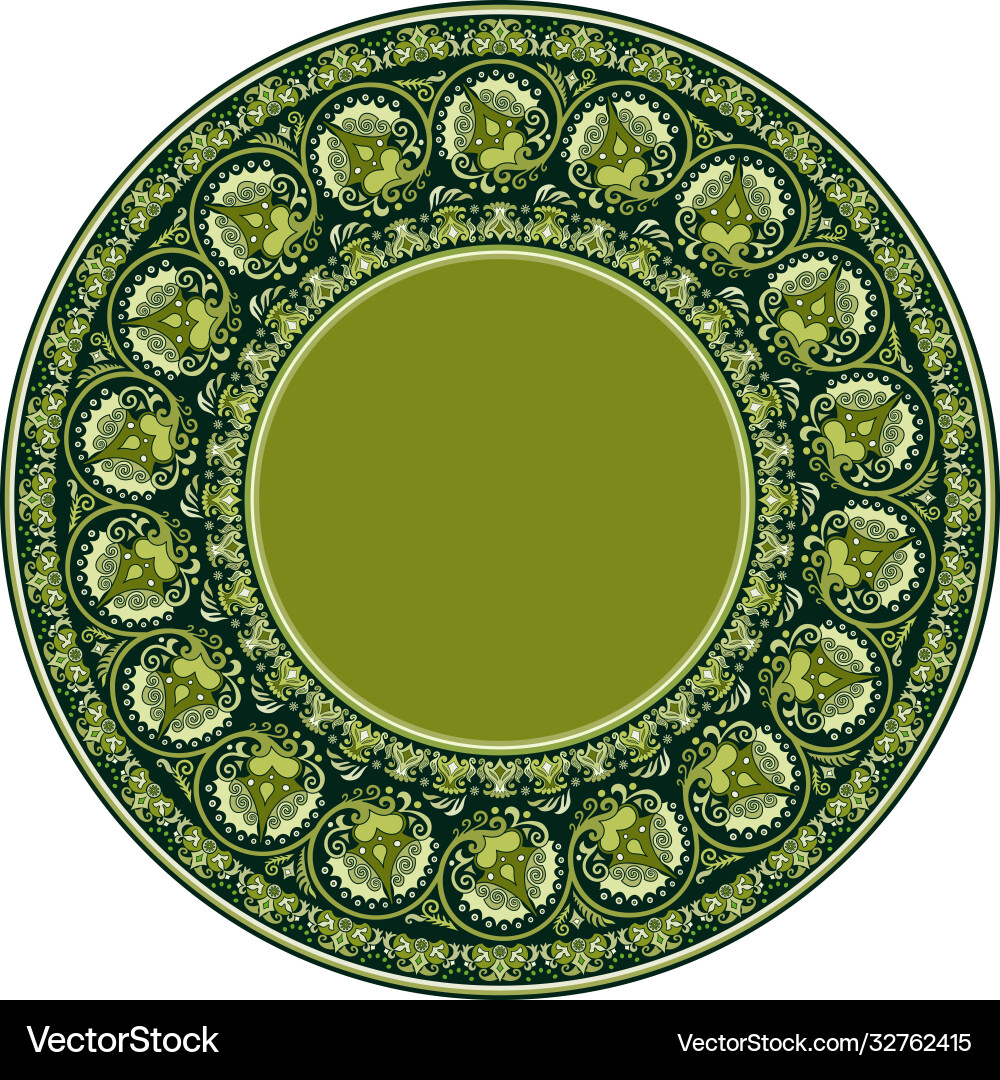 Abstract ornamental nature ethnic round Royalty Free Vector