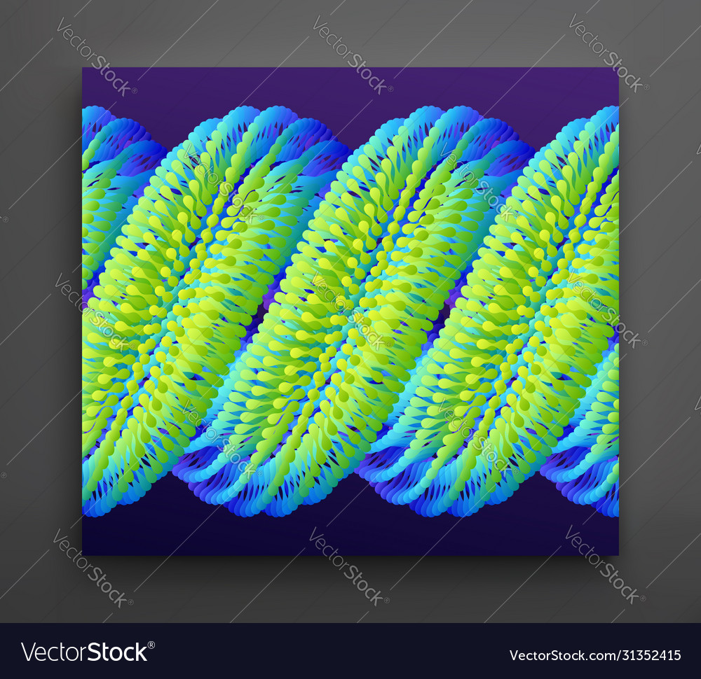 Array with dynamic particles art composition Vector Image