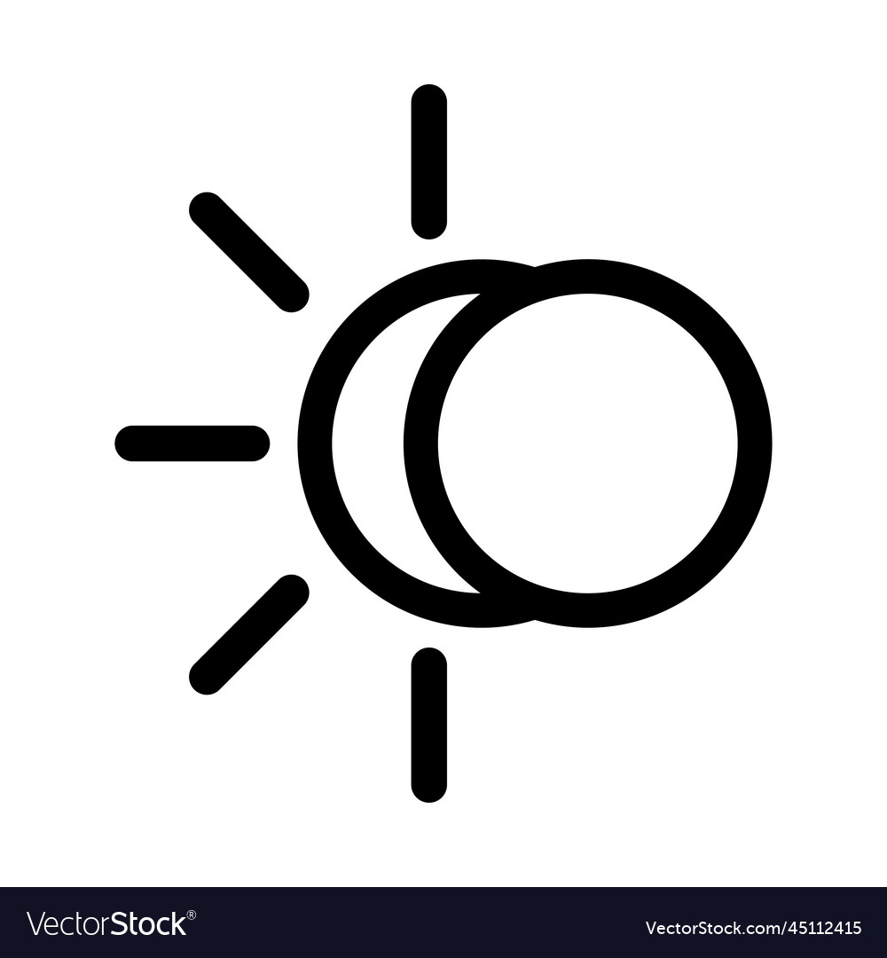 Eclipse icon Royalty Free Vector Image - VectorStock