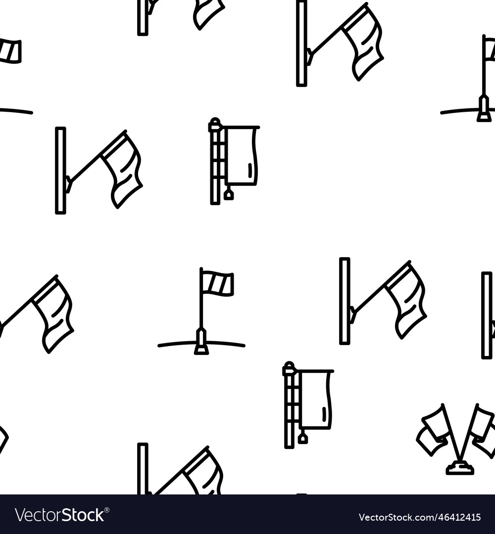 Flag start web pennant map seamless pattern Vector Image