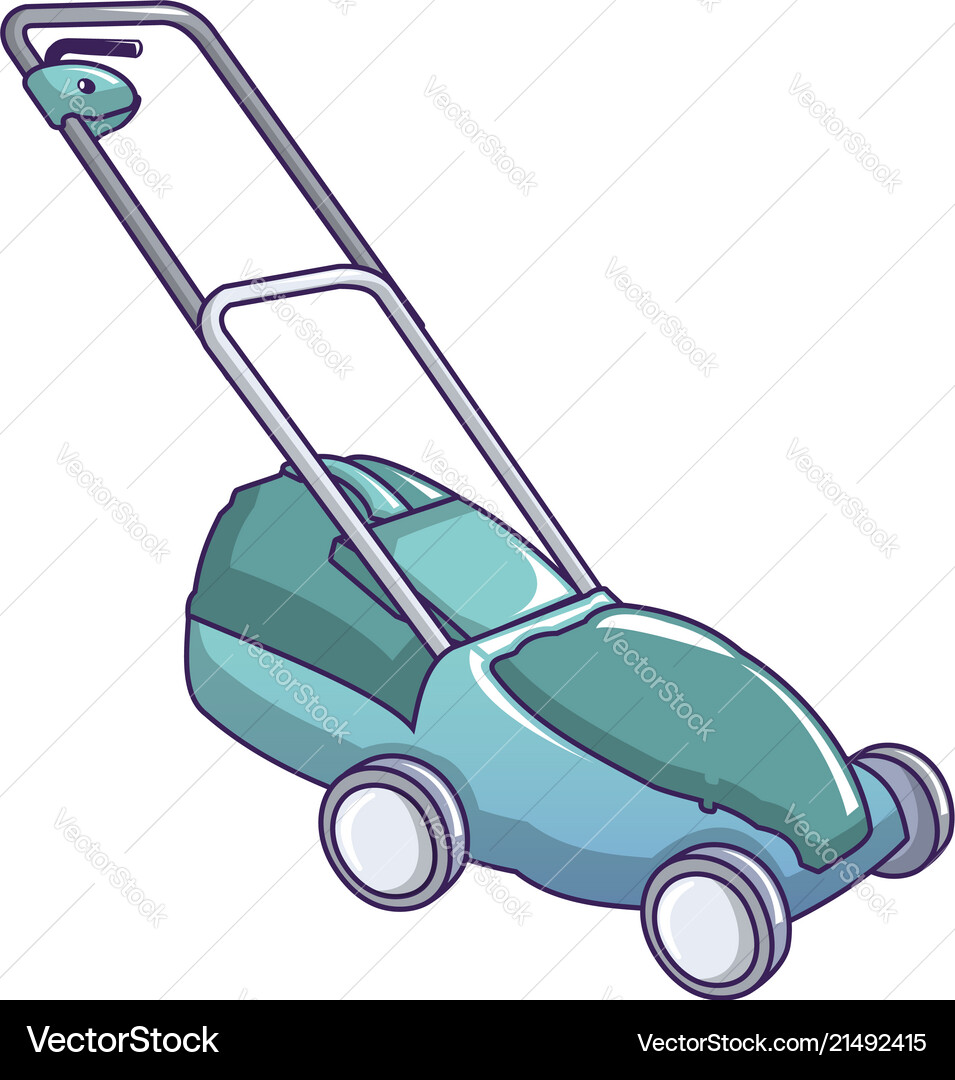 Green cut machine icon cartoon style Royalty Free Vector