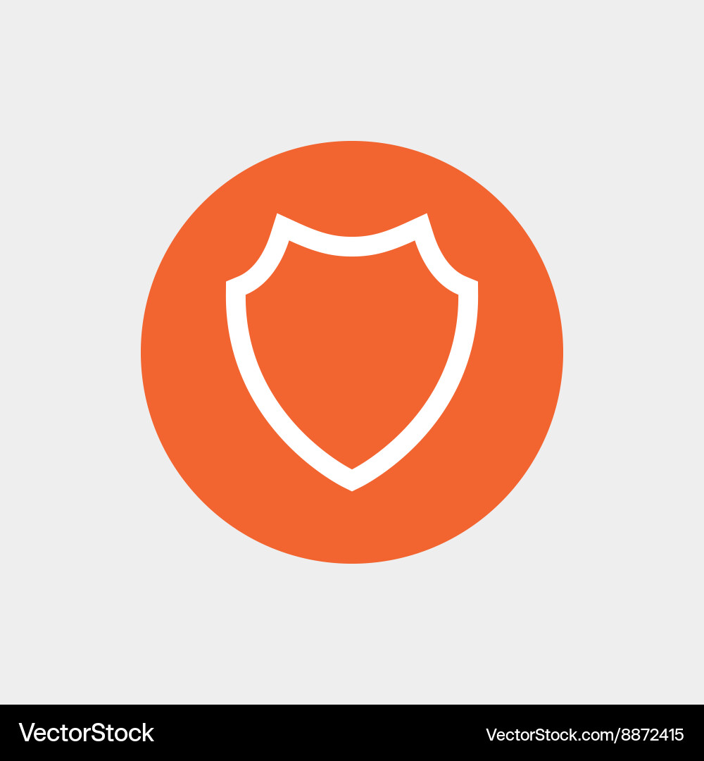 Shield sign icon Protection symbol Royalty Free Vector Image