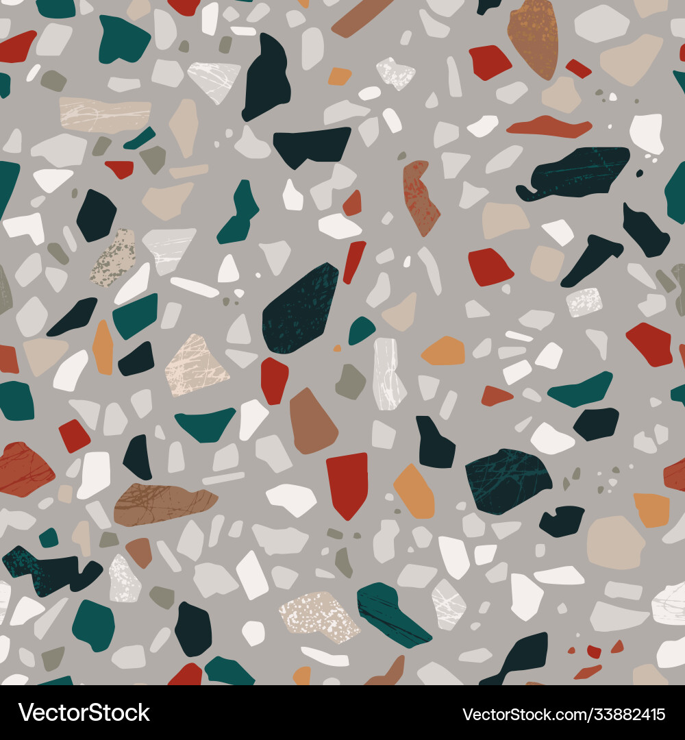 Terrazzo abstract background Royalty Free Vector Image