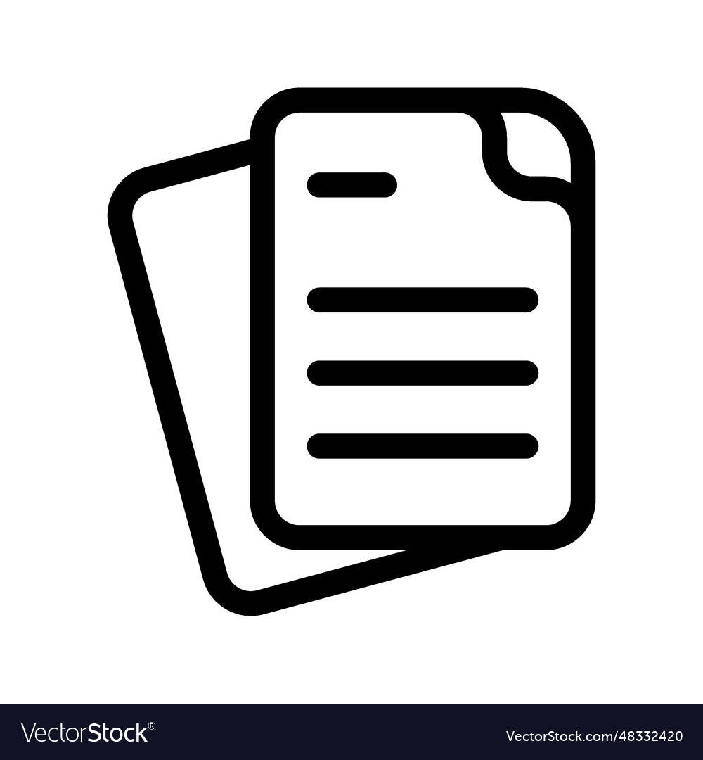 Document icon Royalty Free Vector Image - VectorStock
