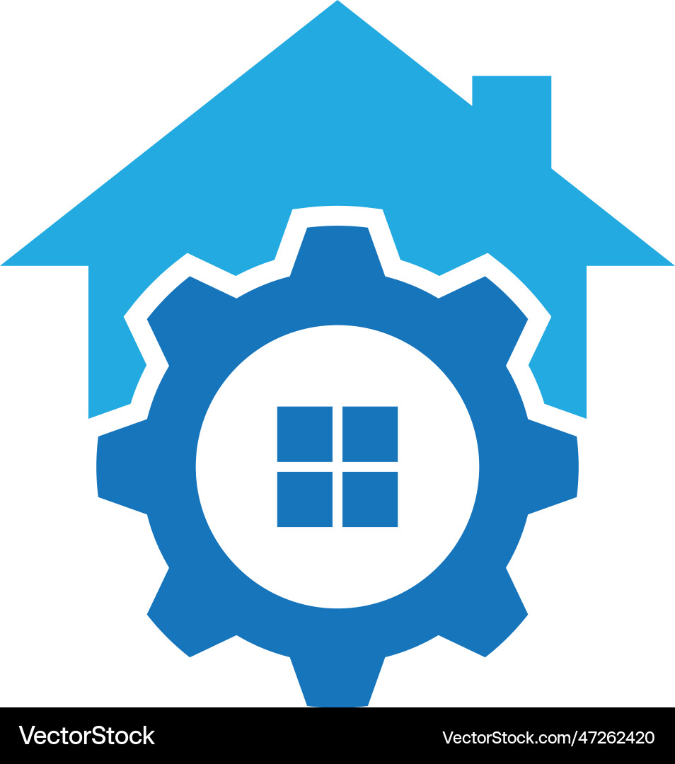 Home service logo images Royalty Free Vector Image