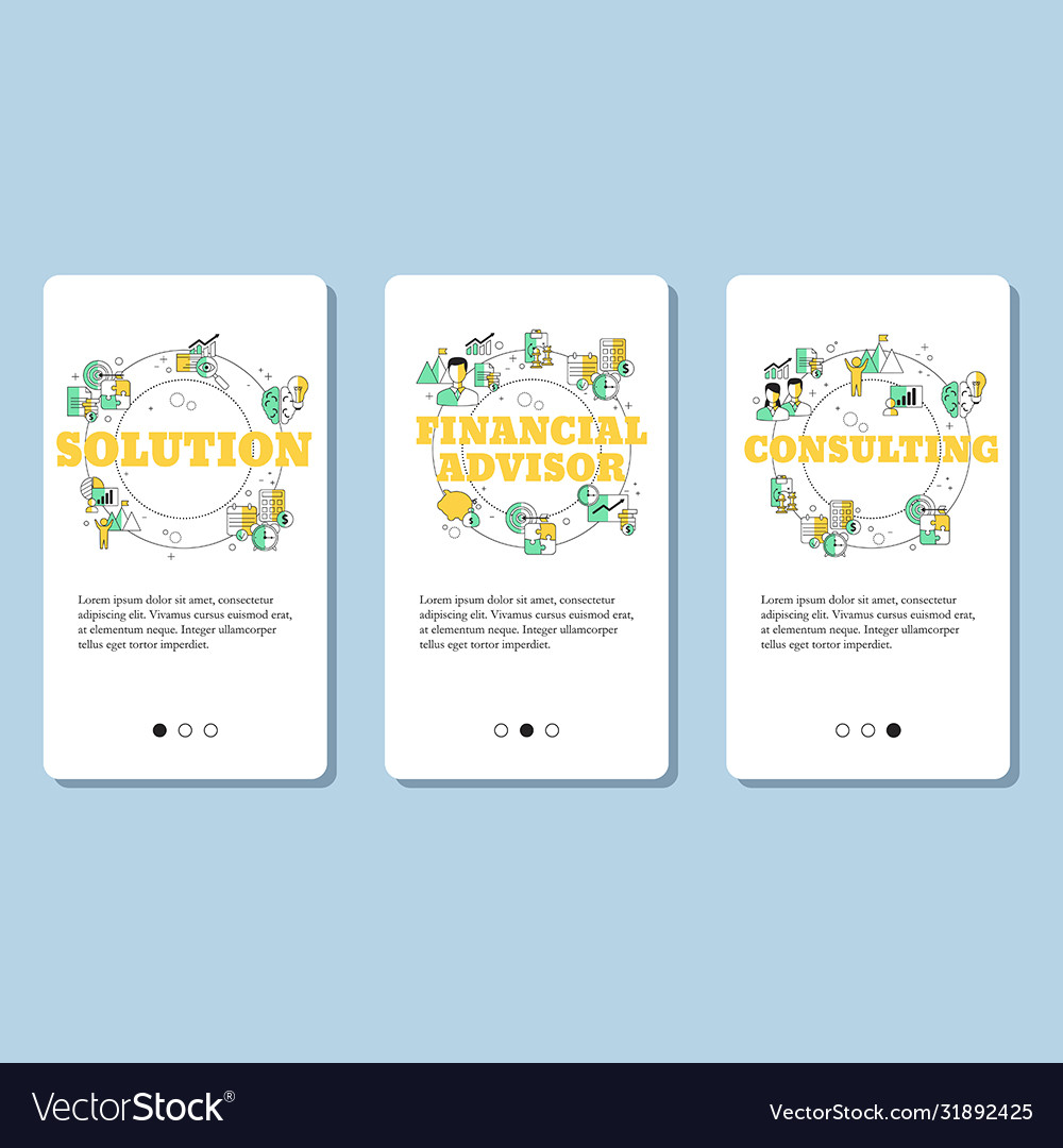 Business consulting solution Royalty Free Vector Image