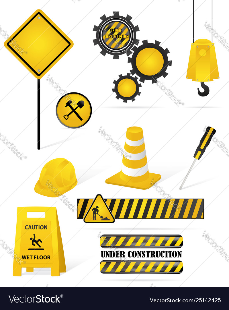 Construction elements Royalty Free Vector Image