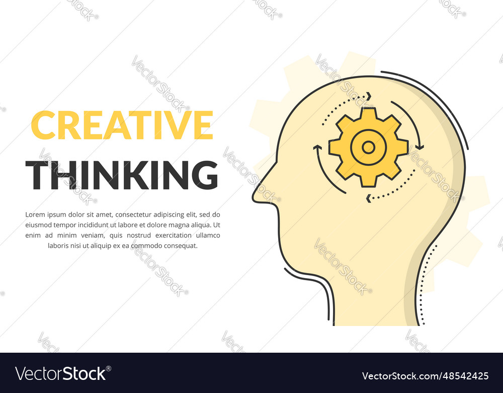 Creative thinking Royalty Free Vector Image - VectorStock