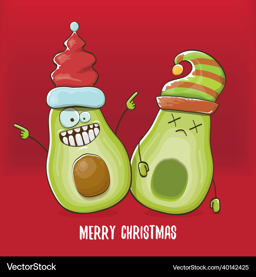Merry christmas funky greeting card Royalty Free Vector