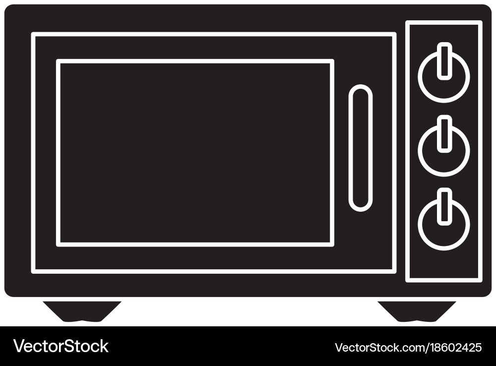 Microwave kitchen appliance Royalty Free Vector Image