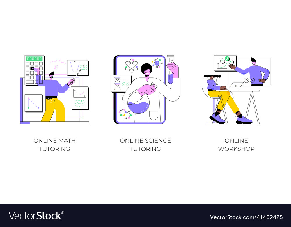 Personalised learning abstract concept Royalty Free Vector