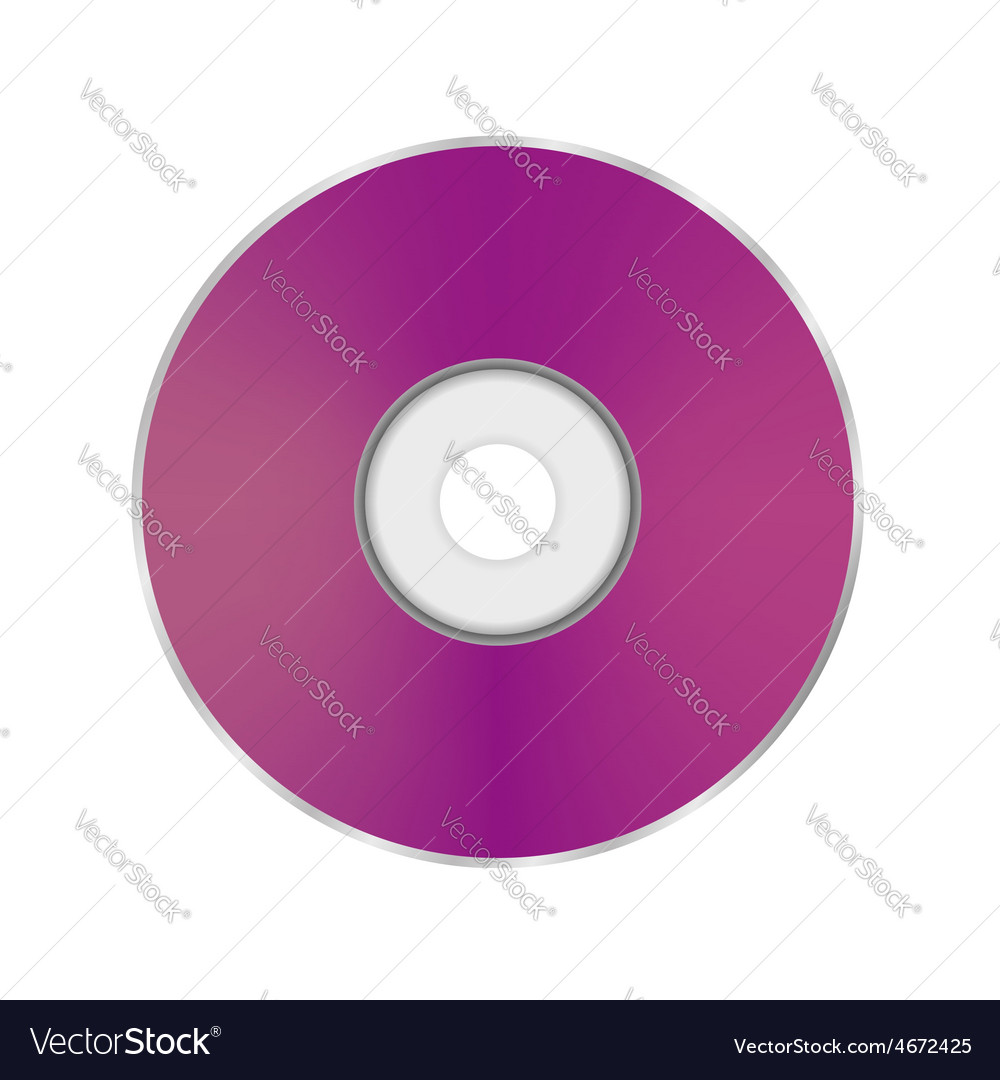 Pink compact disc Royalty Free Vector Image - VectorStock