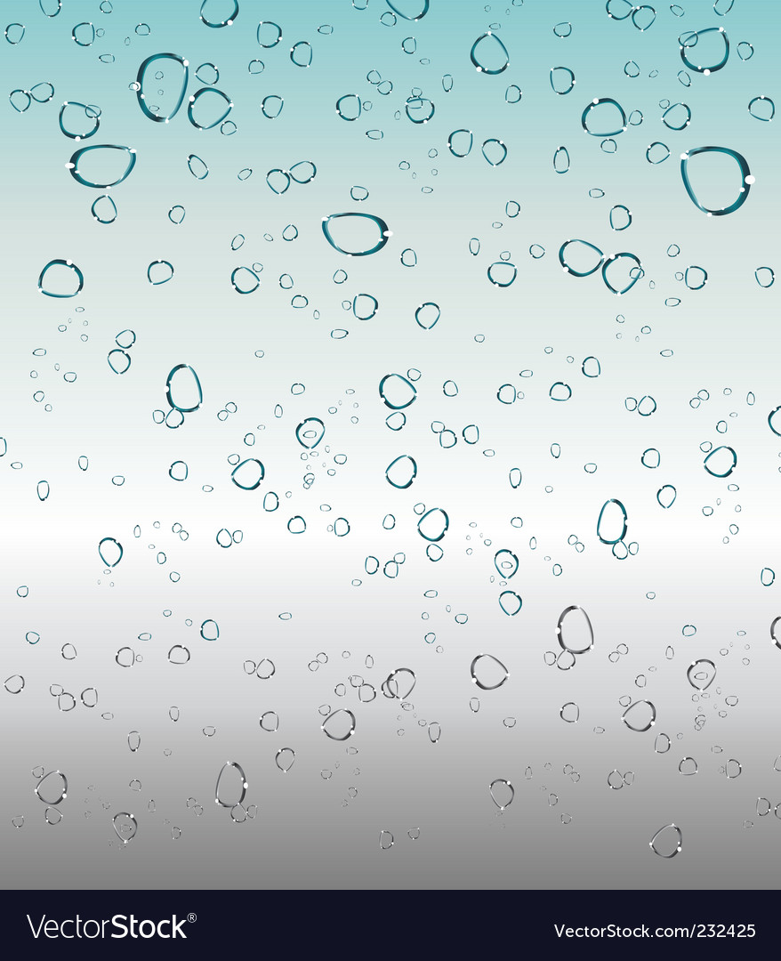 Rain drops Royalty Free Vector Image - VectorStock