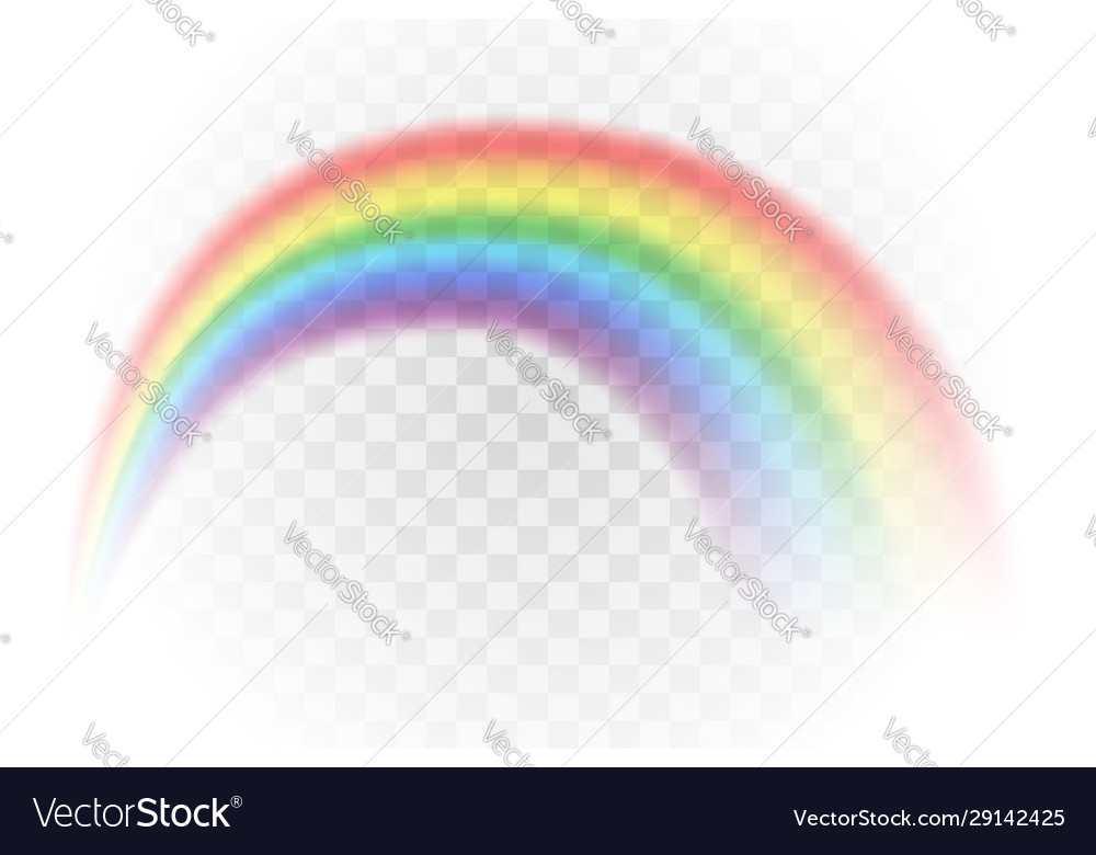 Rainbow multicolor realistic Royalty Free Vector Image