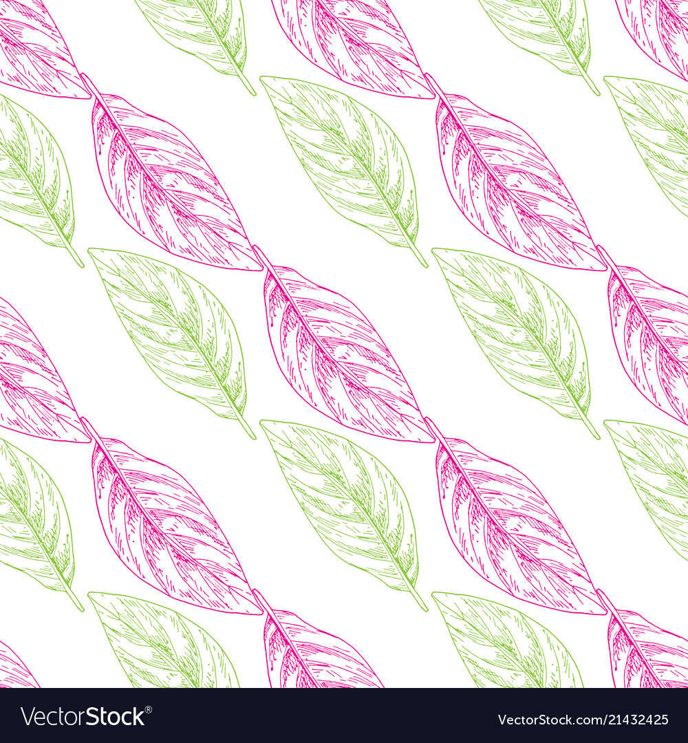 Seamless pattern with colored outline Royalty Free Vector