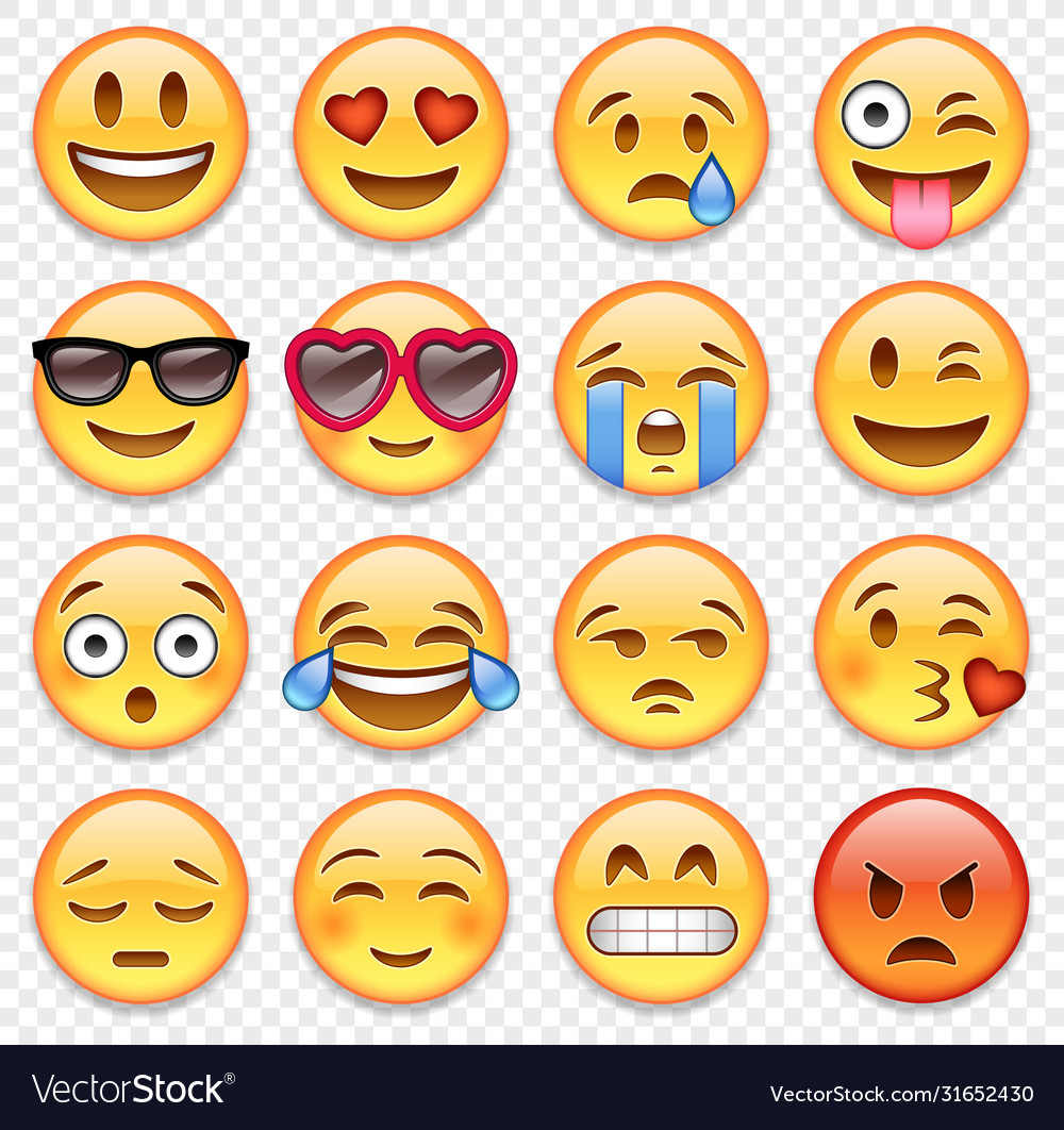 Emoticons collection Royalty Free Vector Image