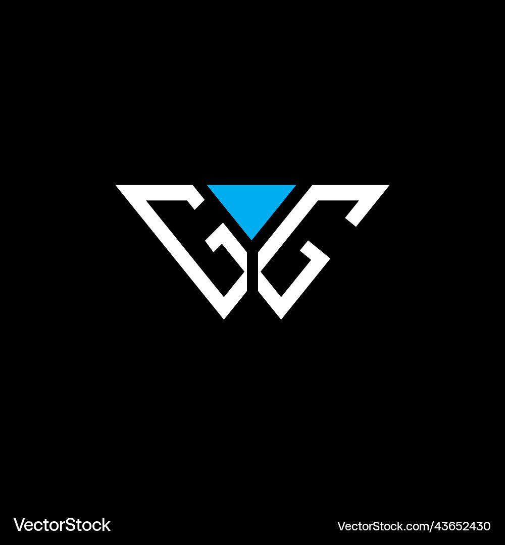 Gg letter logo creative design with graphic abc Vector Image