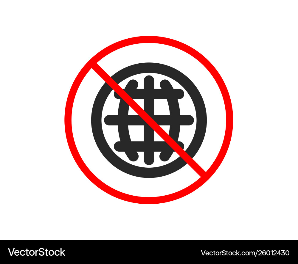 Globe icon world or earth sign Royalty Free Vector Image