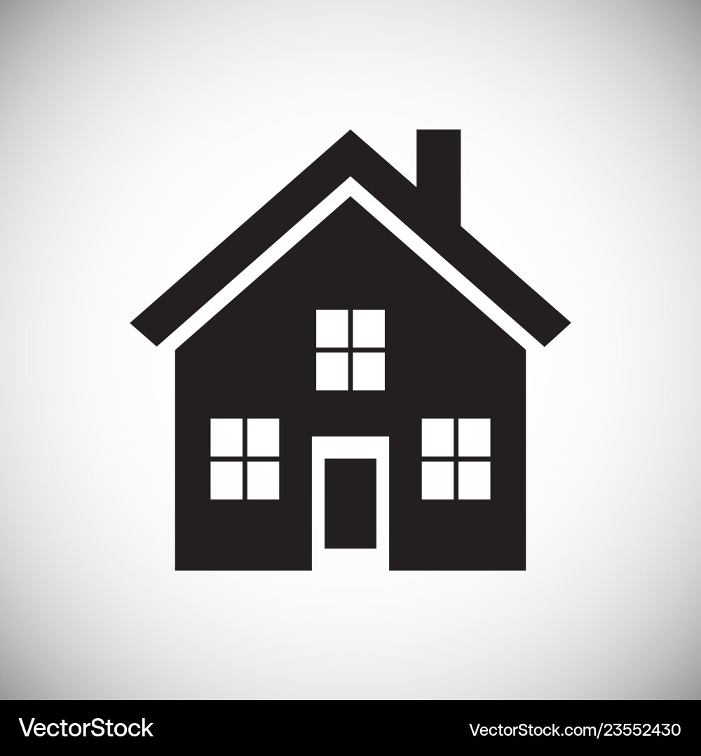 Home icon on white background for graphic and web Vector Image