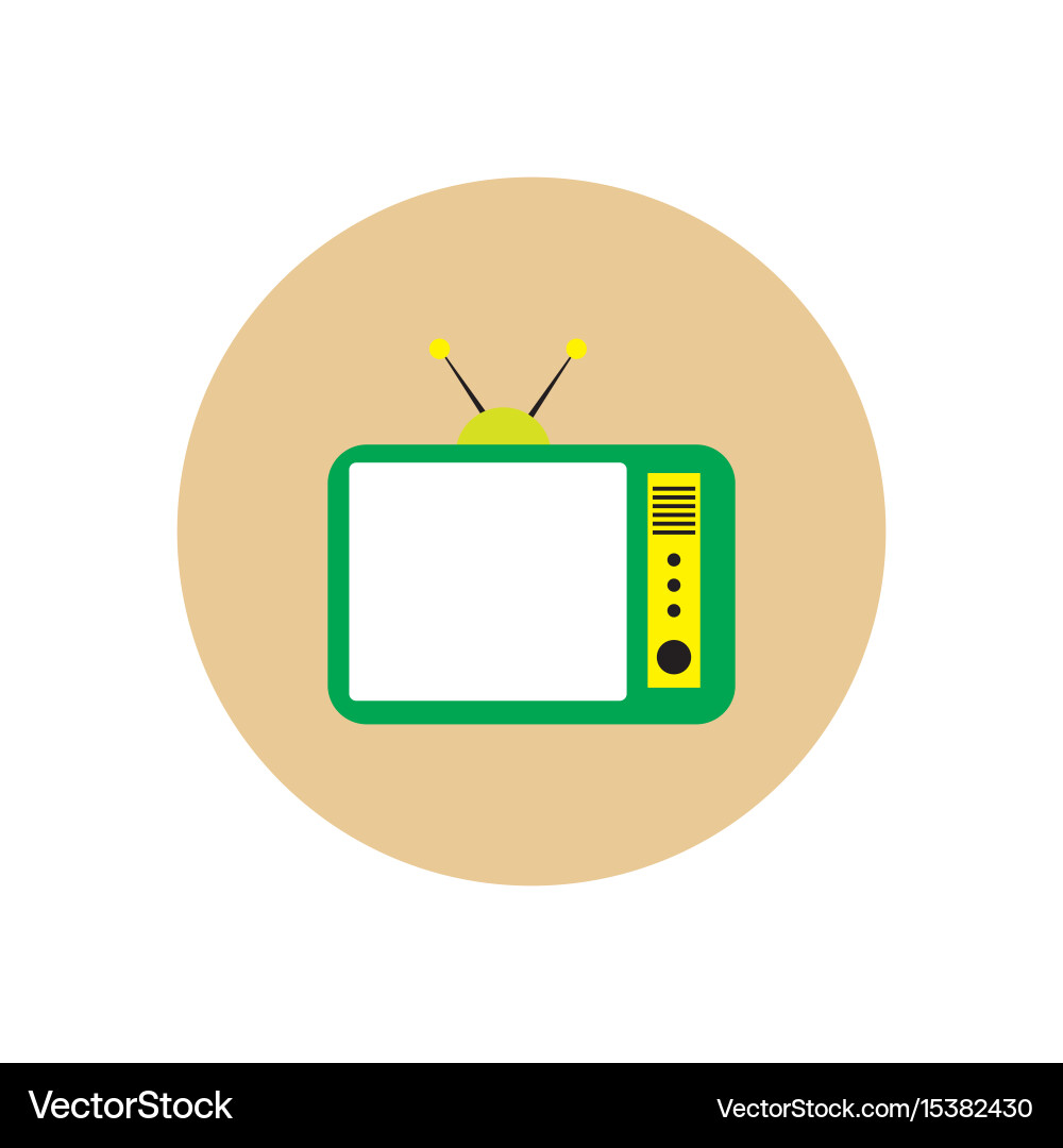 Icon on the white backgrounds in circles Vector Image