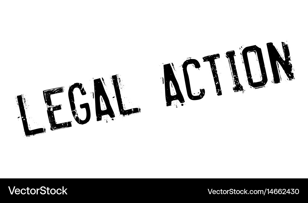 Legal action rubber stamp Royalty Free Vector Image