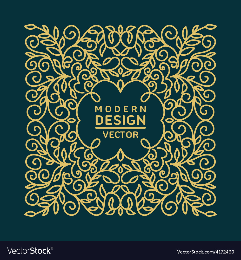Monogram design element Royalty Free Vector Image