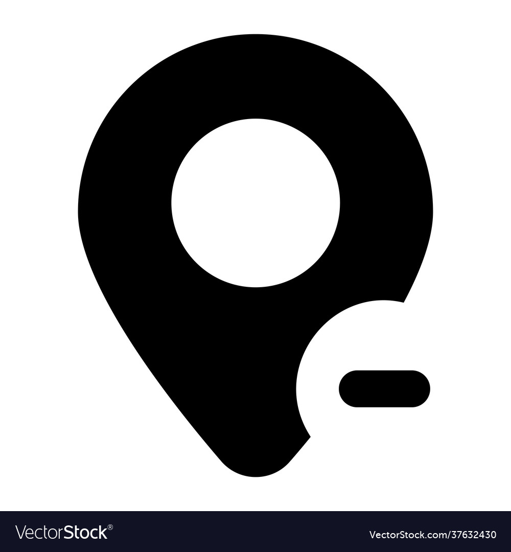 Remove location Royalty Free Vector Image - VectorStock