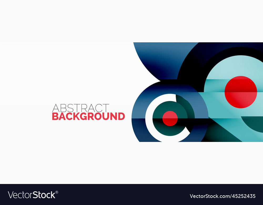 Abstract round shapes background minimalist Vector Image