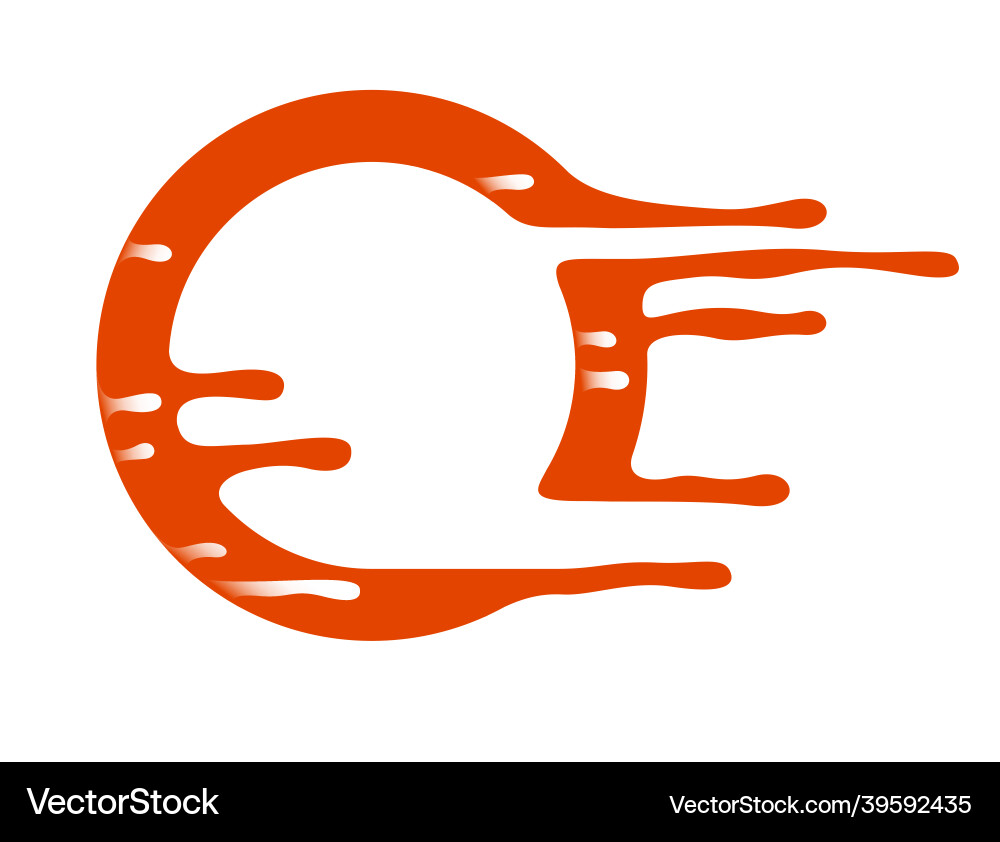 Circle design with liquid melting style shapes Vector Image