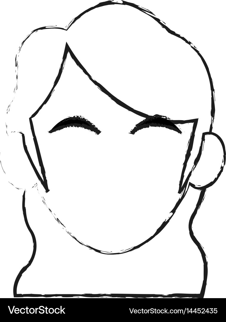 Faceless young woman icon image Royalty Free Vector Image