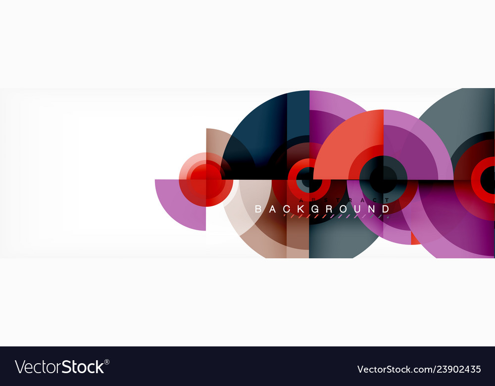 Geometric circle abstract background creative Vector Image