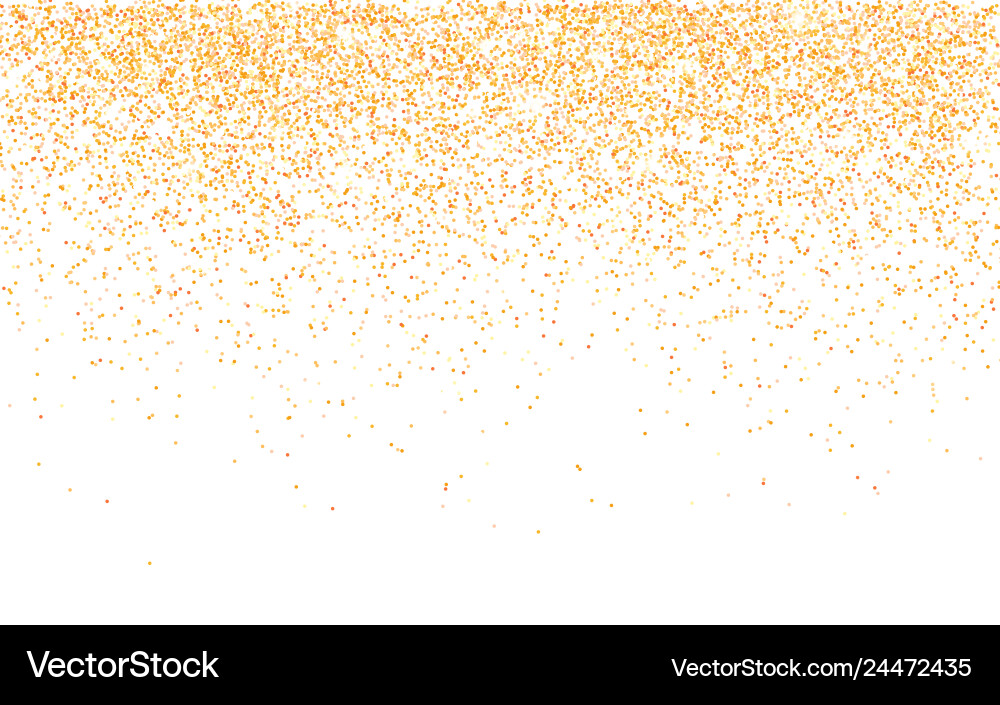 Golden glitter sparkle on a transparent Royalty Free Vector