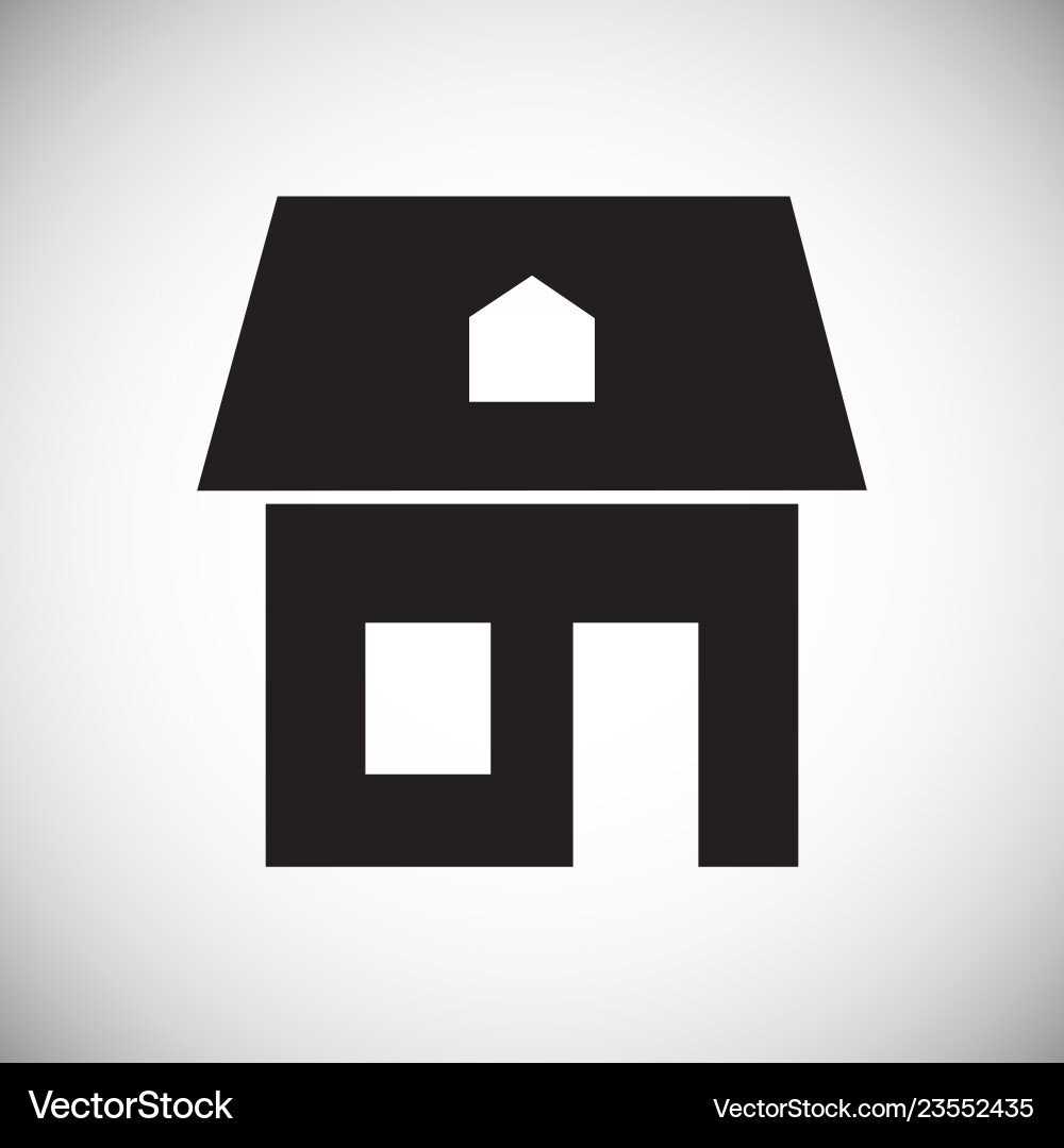 Home icon on white background for graphic and web Vector Image