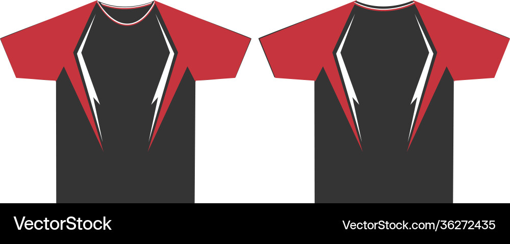 Men crew neck mock ups shirts Royalty Free Vector Image