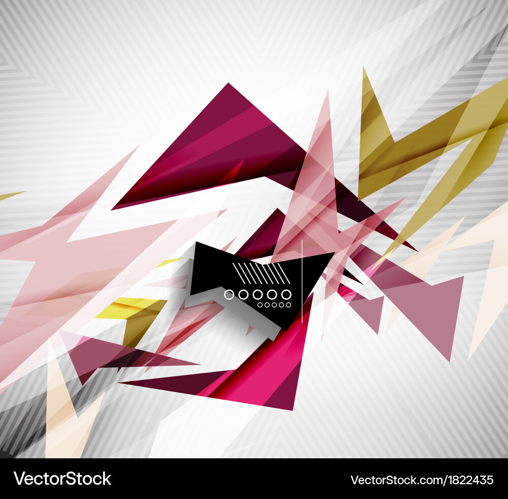 Motion geometric shapes - rapid straight lines Vector Image