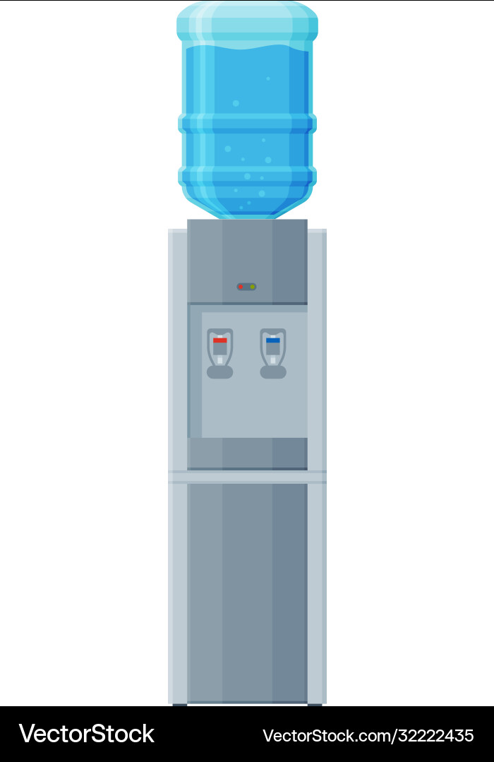 Water cooler dispenser with plastic bottle Vector Image
