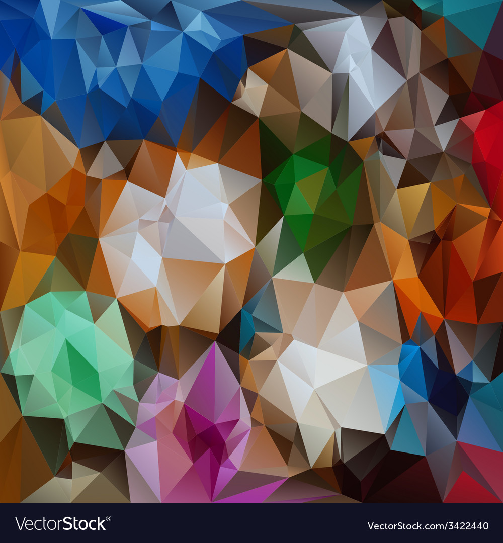 Full color polygonal triangular pattern background