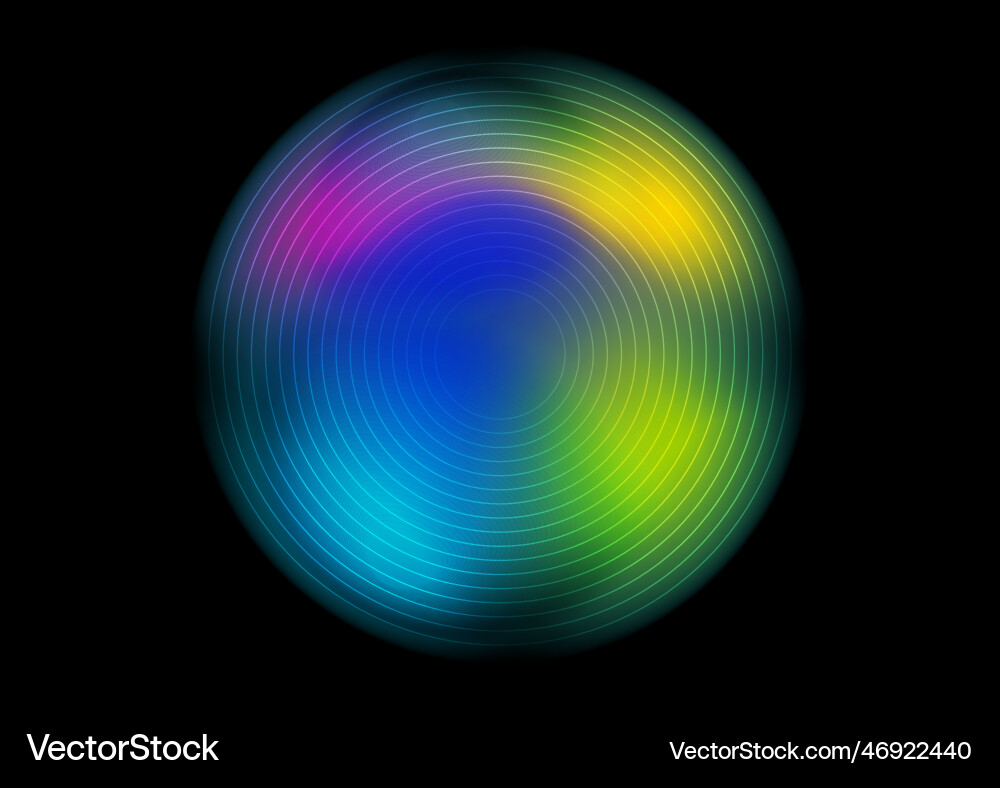 Holographic liquid sphere and linear rings Vector Image