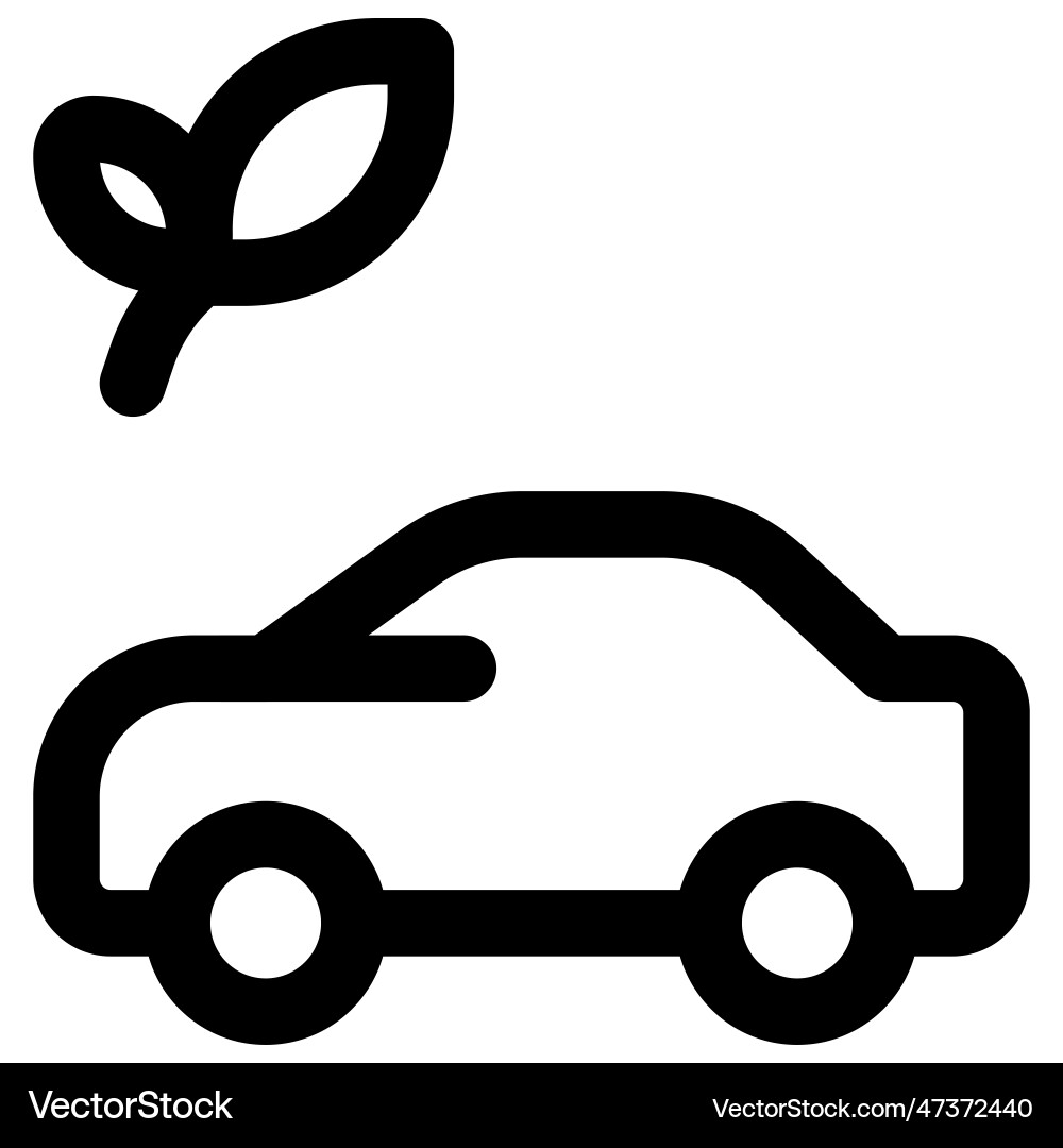 Non-polluting vehicle ready to drive Royalty Free Vector