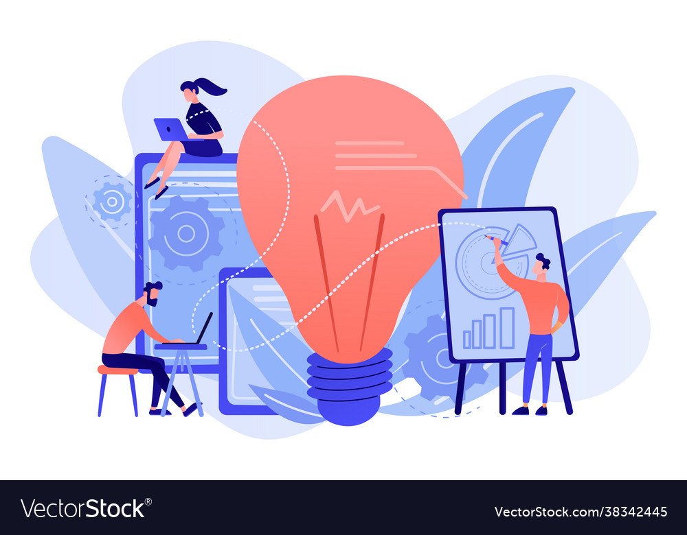 Competitive intelligence concept Royalty Free Vector Image
