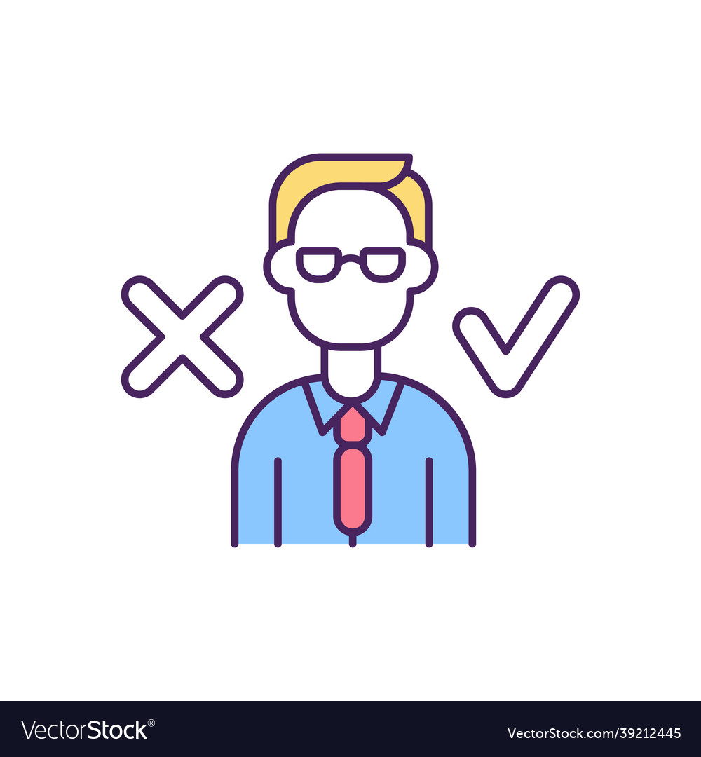 Decision making rgb color icon Royalty Free Vector Image Decision making rgb color icon Royalty Free Vector Image