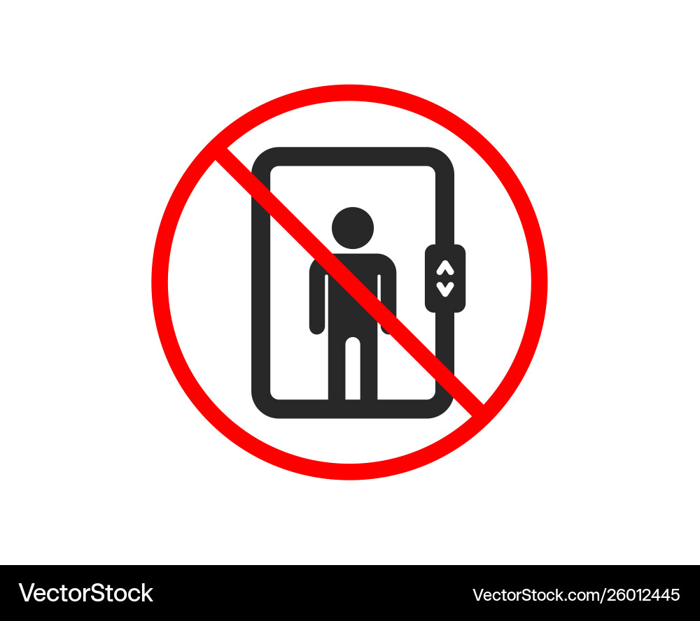 Elevator icon transportation lift sign Royalty Free Vector