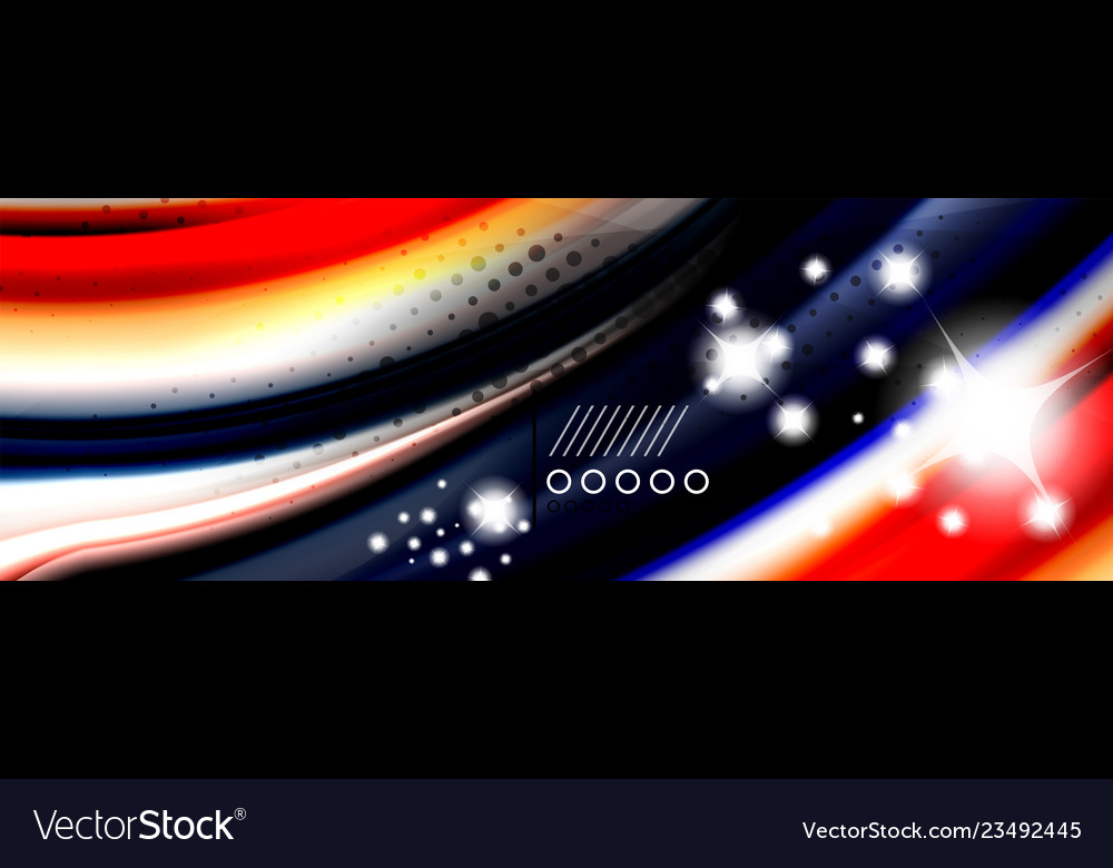 Fluid liquid wave pattern Royalty Free Vector Image