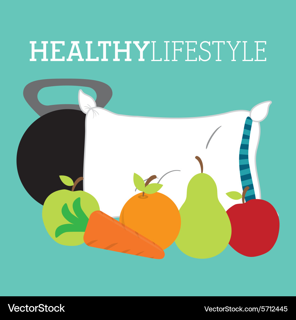 Healthy lifestyle design Royalty Free Vector Image