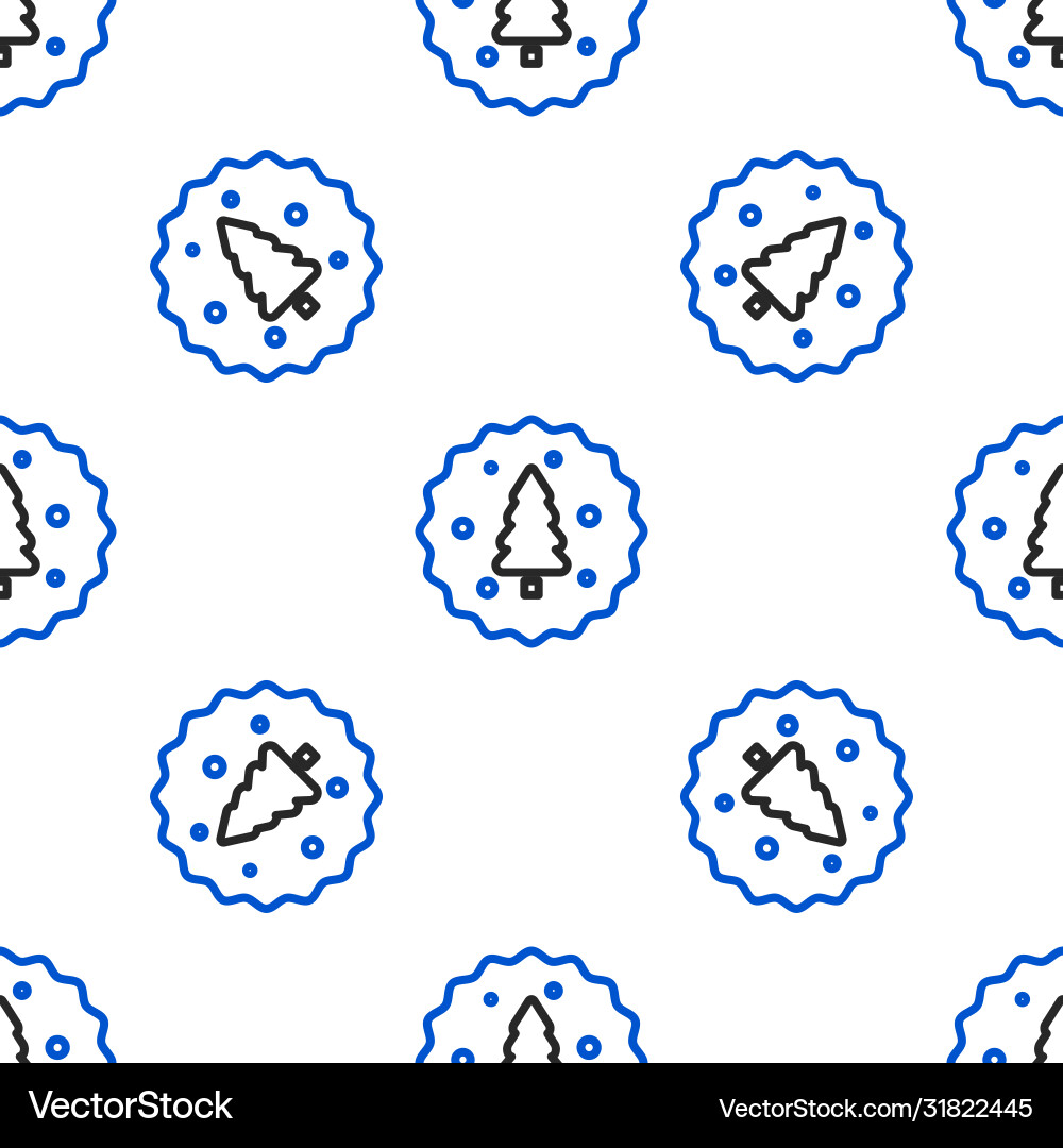 Line cookie or biscuit with chocolate icon Vector Image