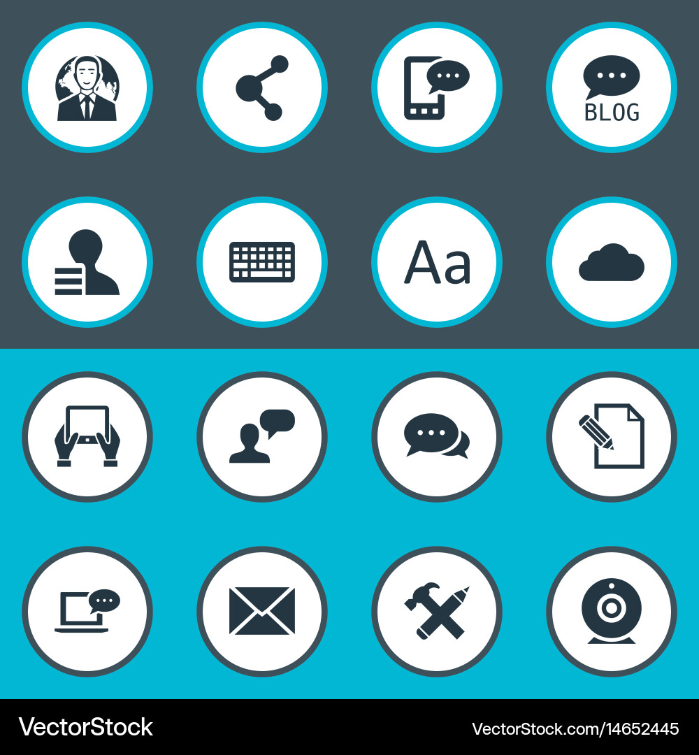 Set of simple user icons Royalty Free Vector Image
