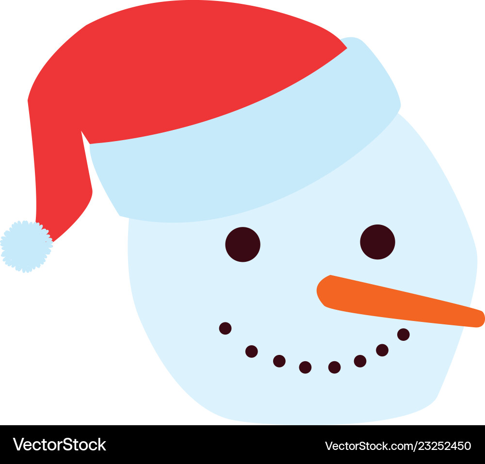 Christmas snowman icon Royalty Free Vector Image