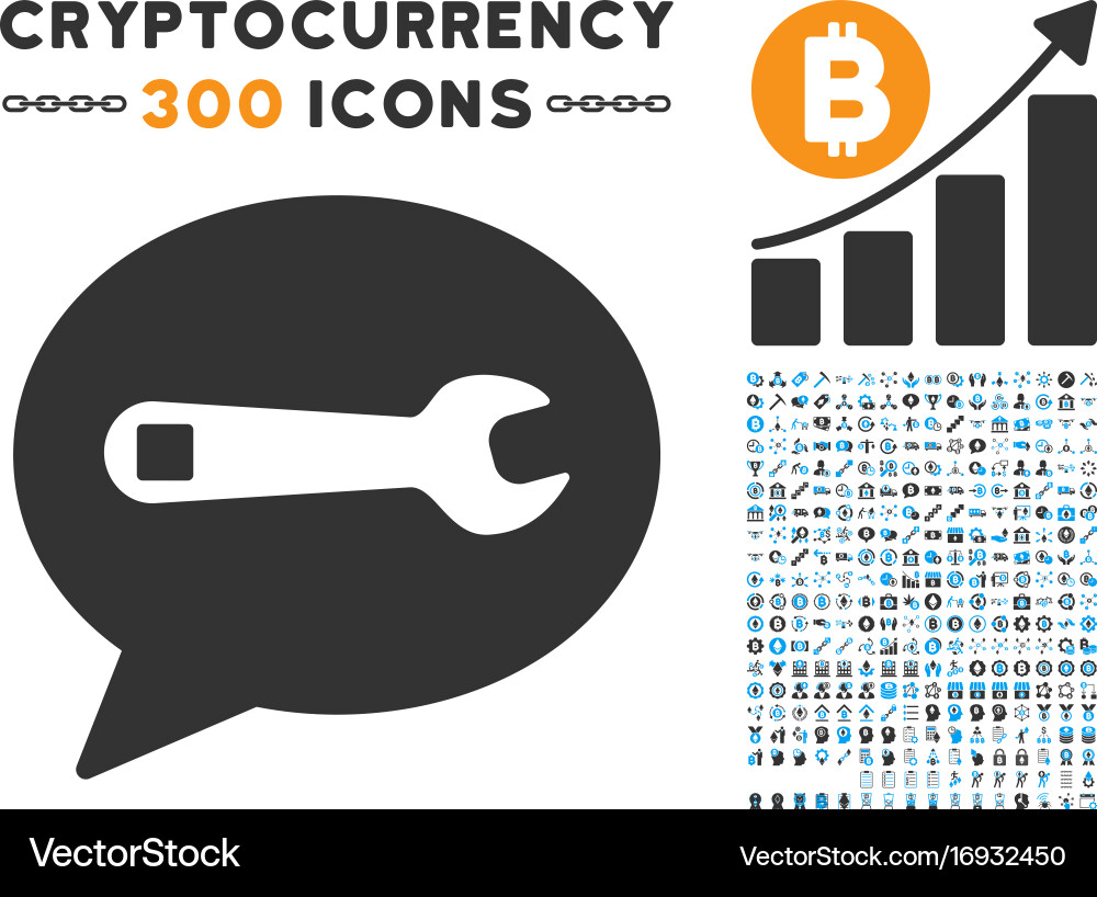 Service message flat icon with clip art Royalty Free Vector